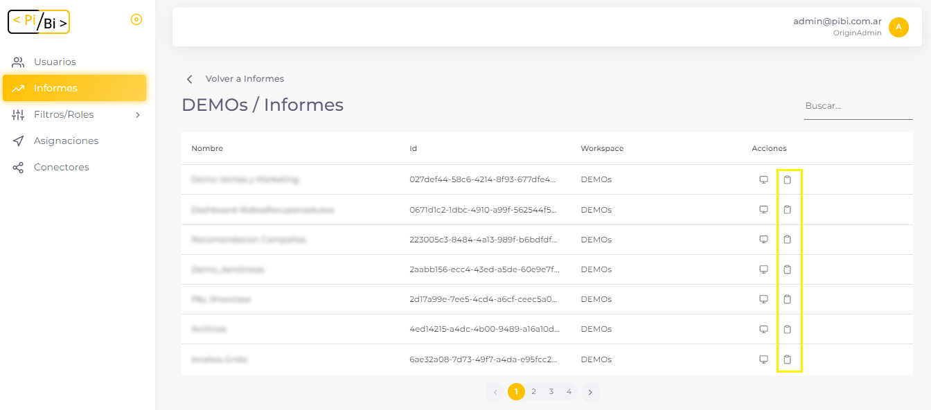 Informes | PiBi-Docs